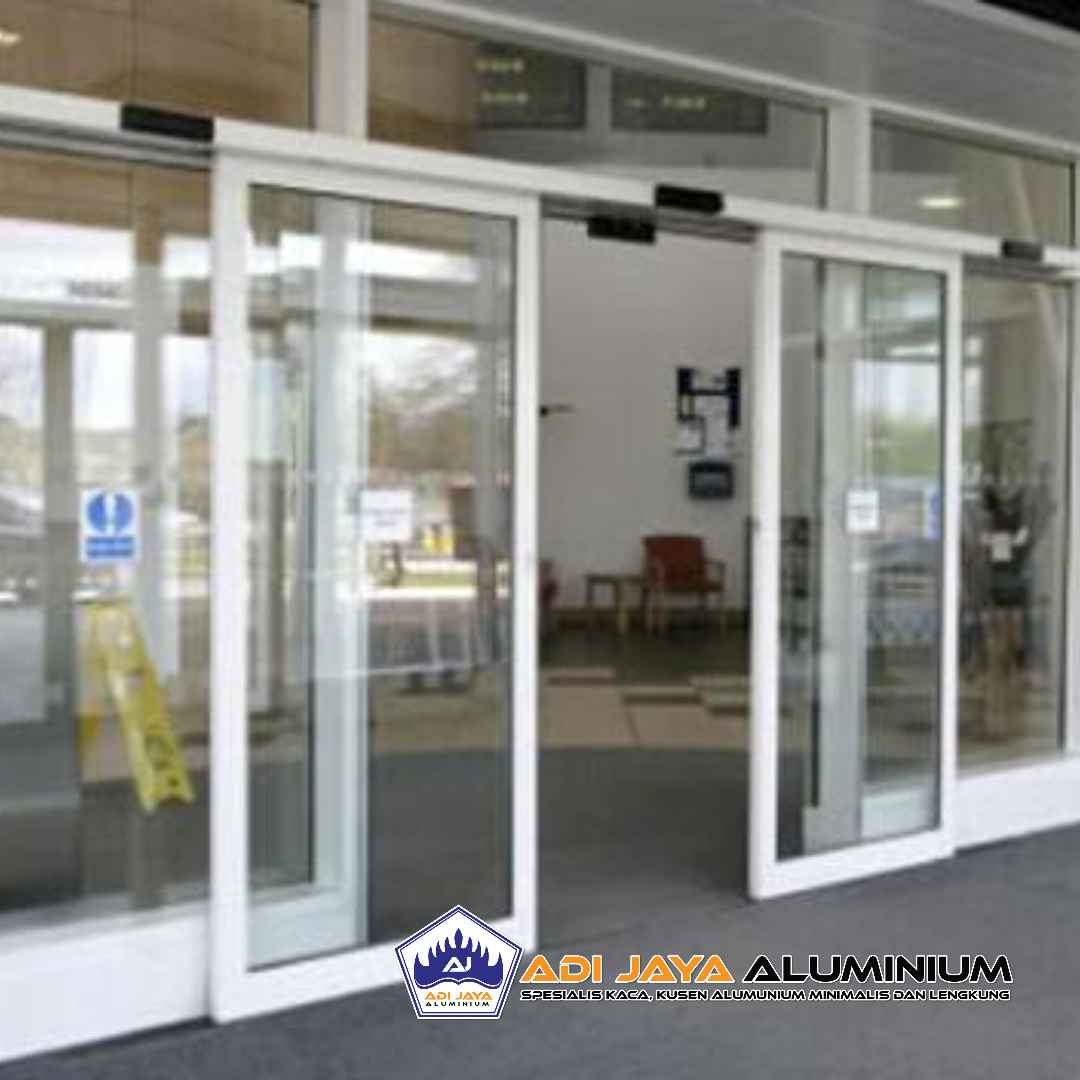 Tukang ahli pintu kaca sensor otomatis area Tangerang - Adi jaya Aluminium